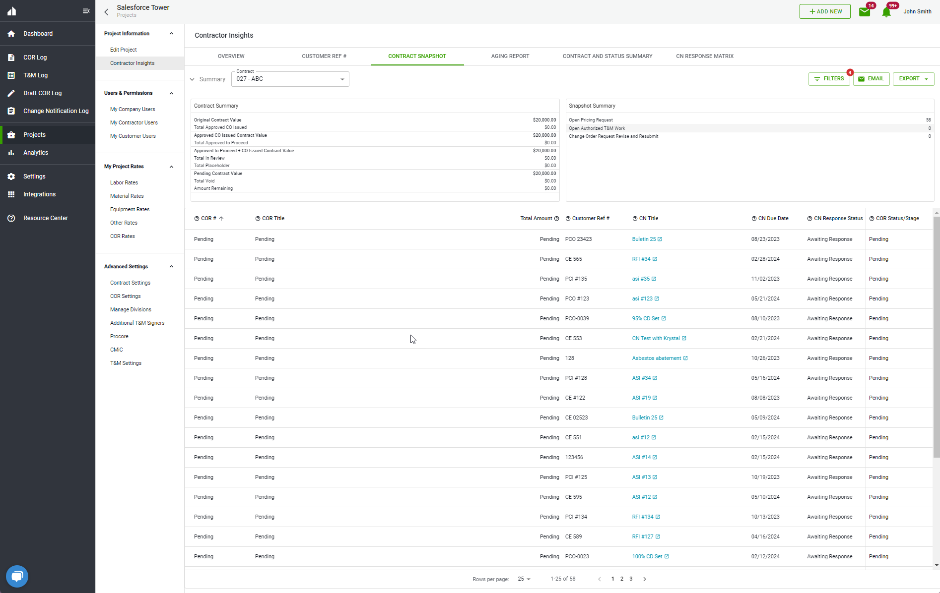 Introducing Contractor Insights