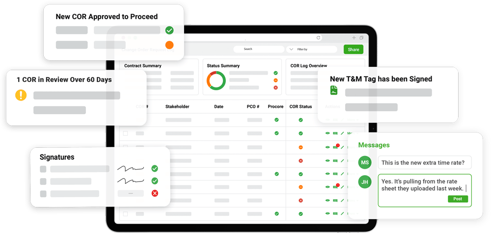 Collaborative Change Order Request Log | Clearstory